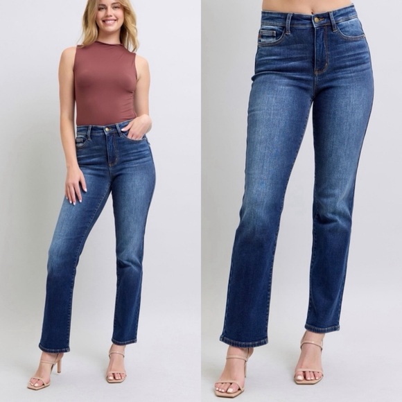Judy Blue | Jeans | Judy Blue Jeans Straight Fit Dark Blue | Poshmark